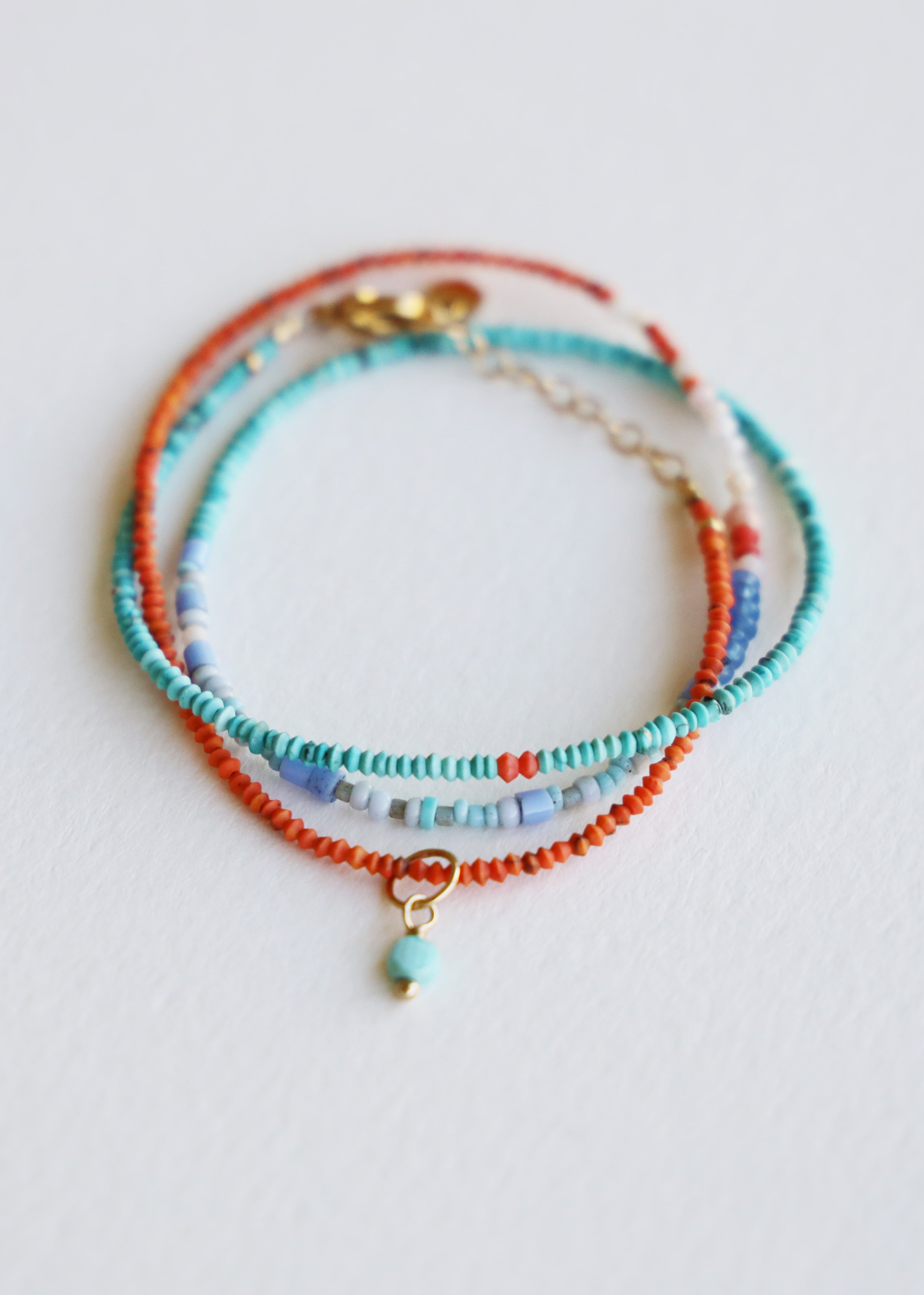 Lucky Turquoise Wrap – Honey + Ice